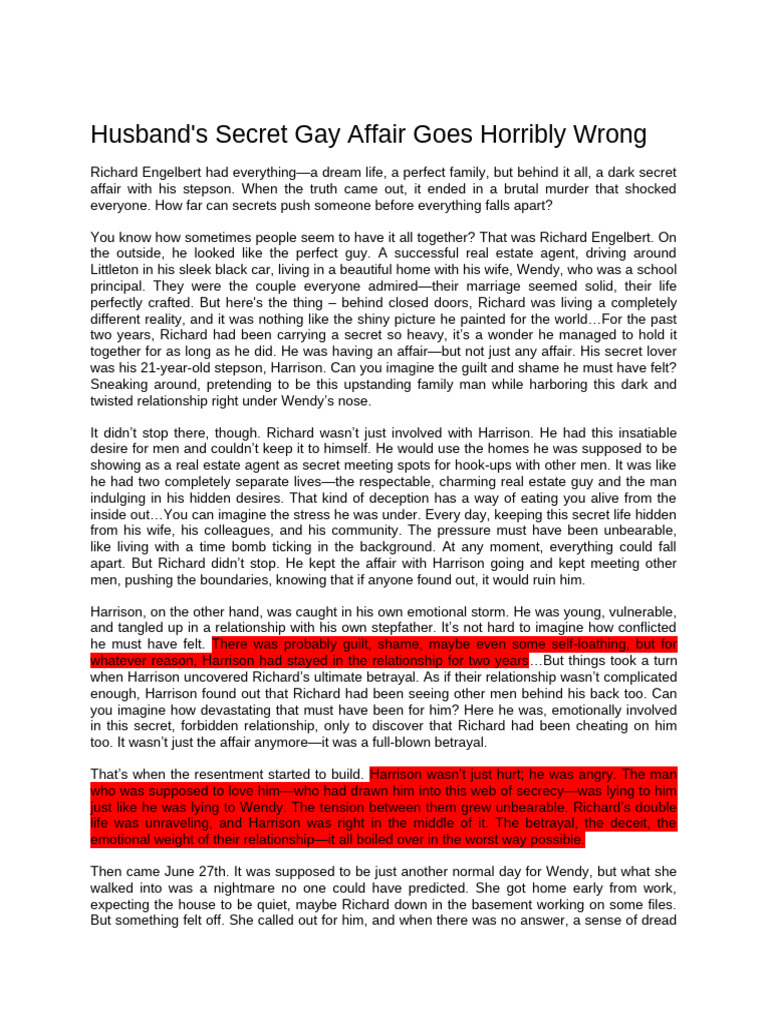 Ep. 15 - Husband S Secret Gay Affair Goes Horribly Wrong | PDF | Murder