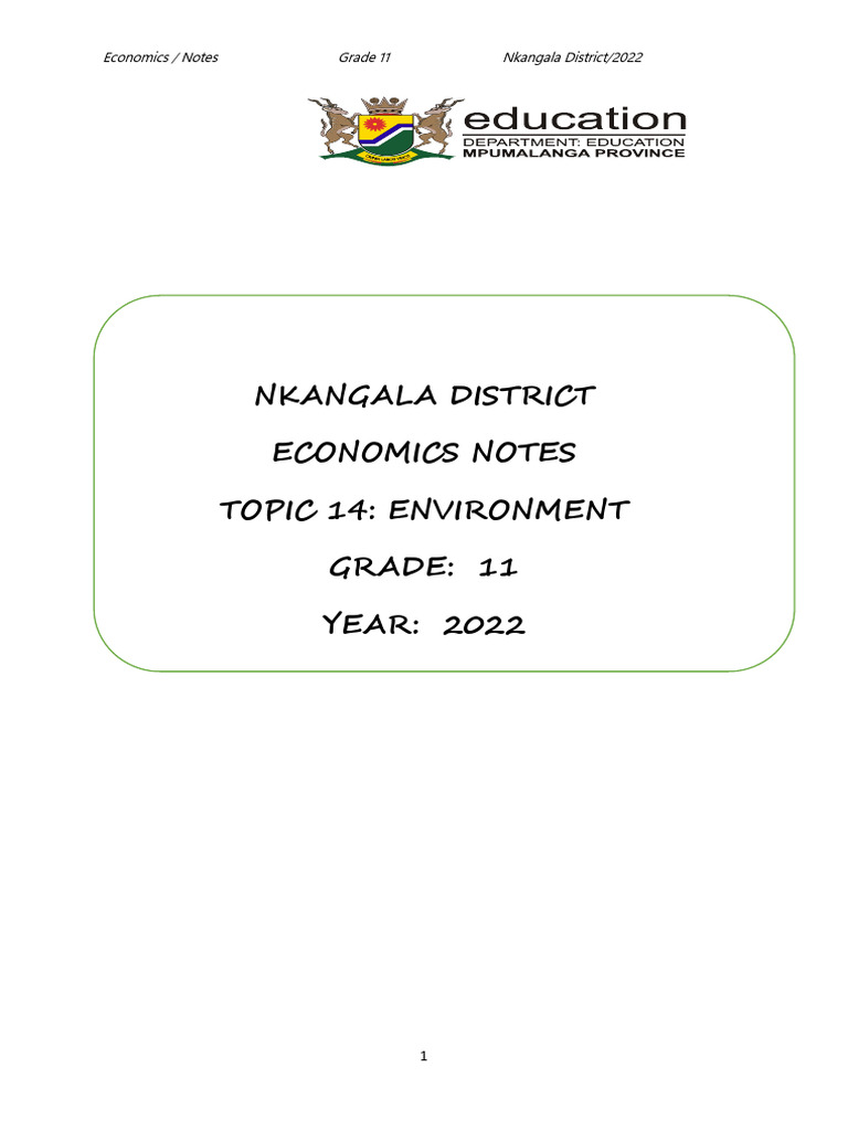 Grade 11 Notes on Environmental Deterioration | PDF | Climate Change | Soil