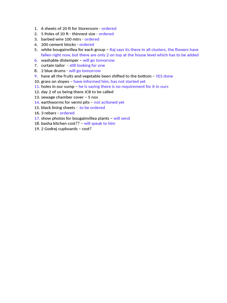 6 Sheets of 20 Ft for Storeroom | PDF