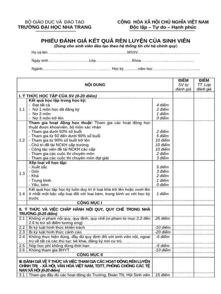 2 - Phieu Ren Luyen | PDF