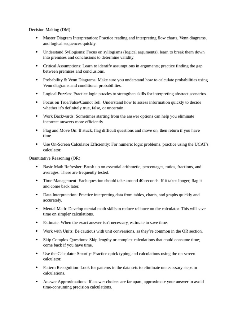 Ucat Dm And Qr Pdf