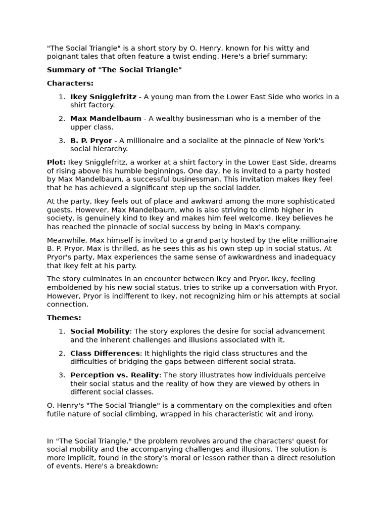 The Social Triangle | PDF | Social Psychology