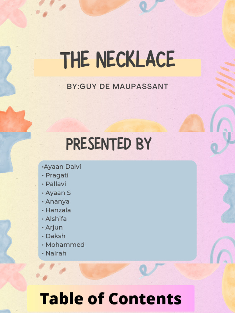 Group 1- The Necklace | PDF
