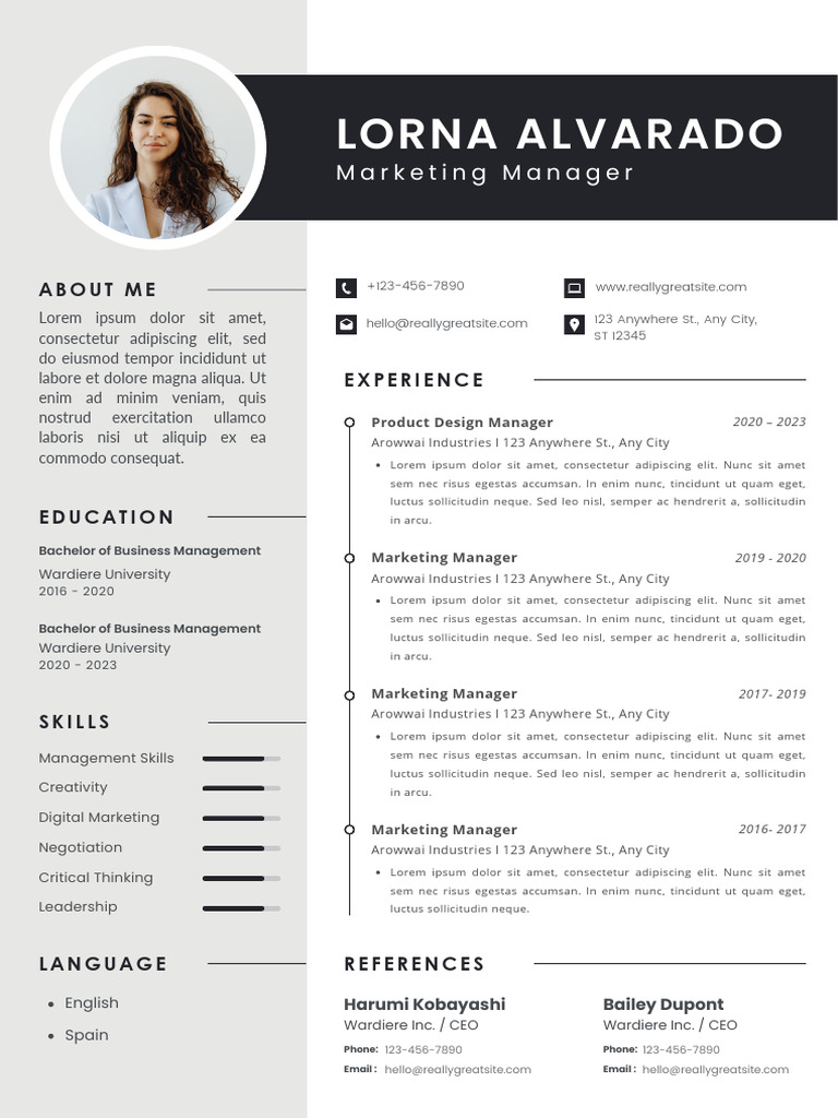 Professional Modern CV Resume | PDF
