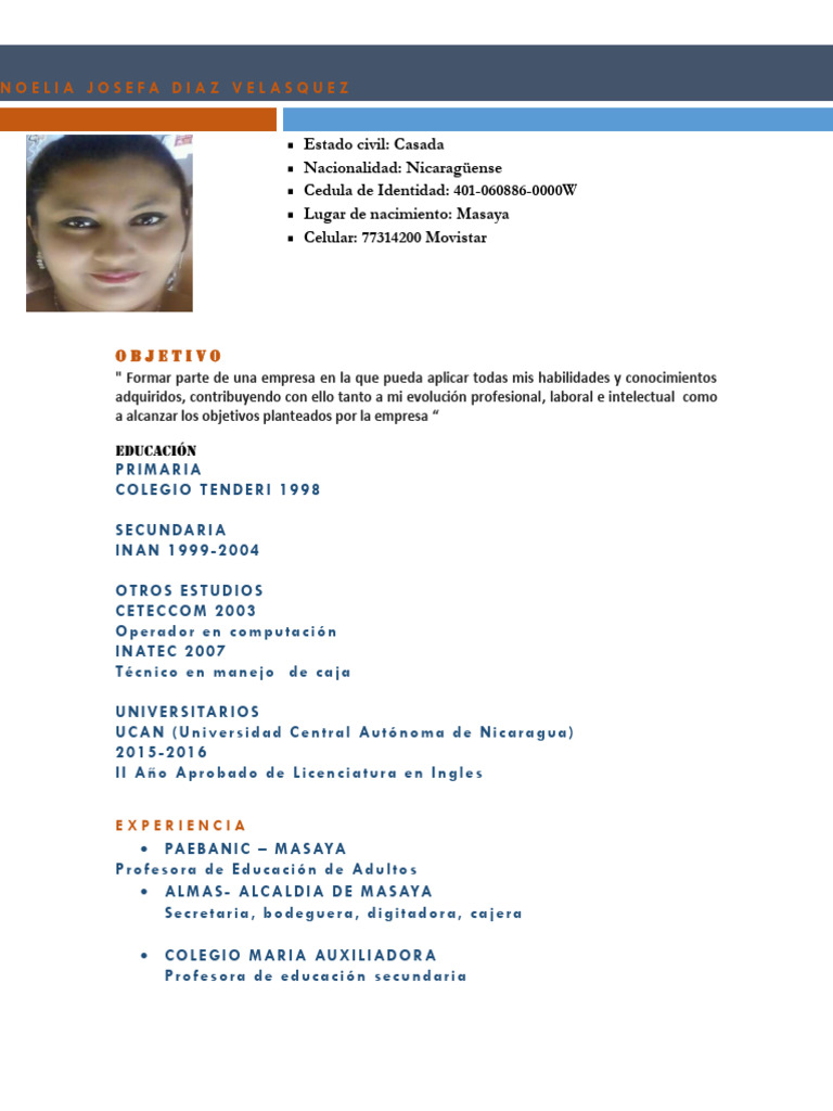 Curriculum Noelia | PDF
