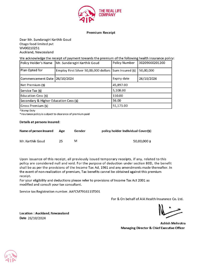 Aia Health Insurance PDF | PDF