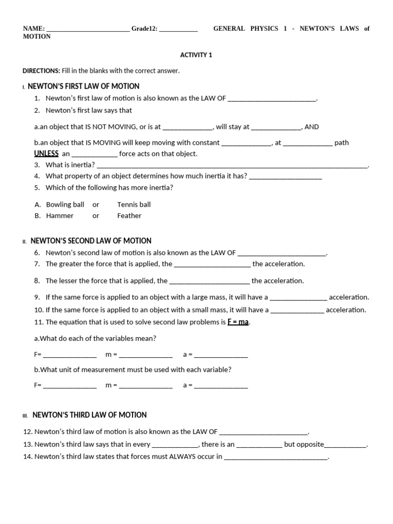 Newtons-Laws-of-Motion | PDF | Force | Newton's Laws Of Motion