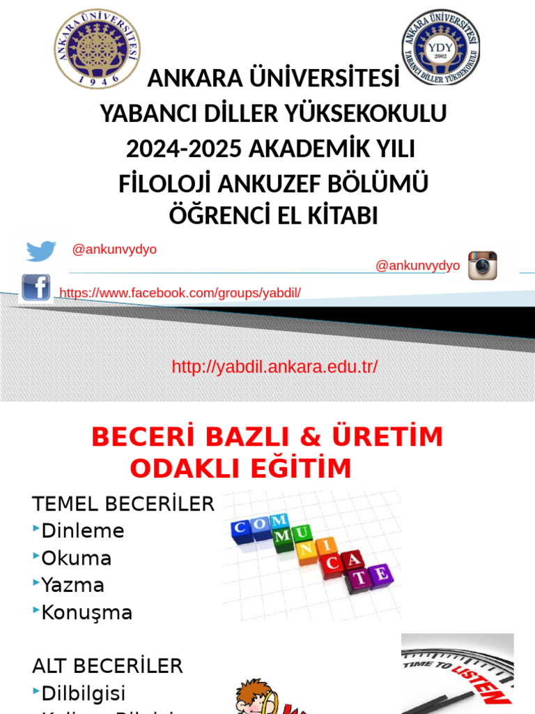 2024-2025 ÖĞRENCİ EL KİTABI-FİLOLOJİ-ankuzef | PDF