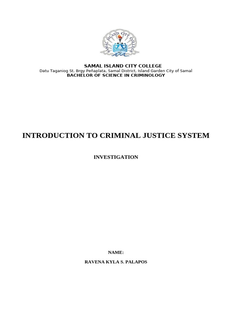 Investigation. Capuno CJS | PDF | Social Psychology