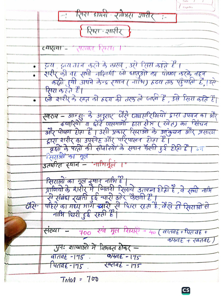 Sira, Dhamni, Srotas | PDF