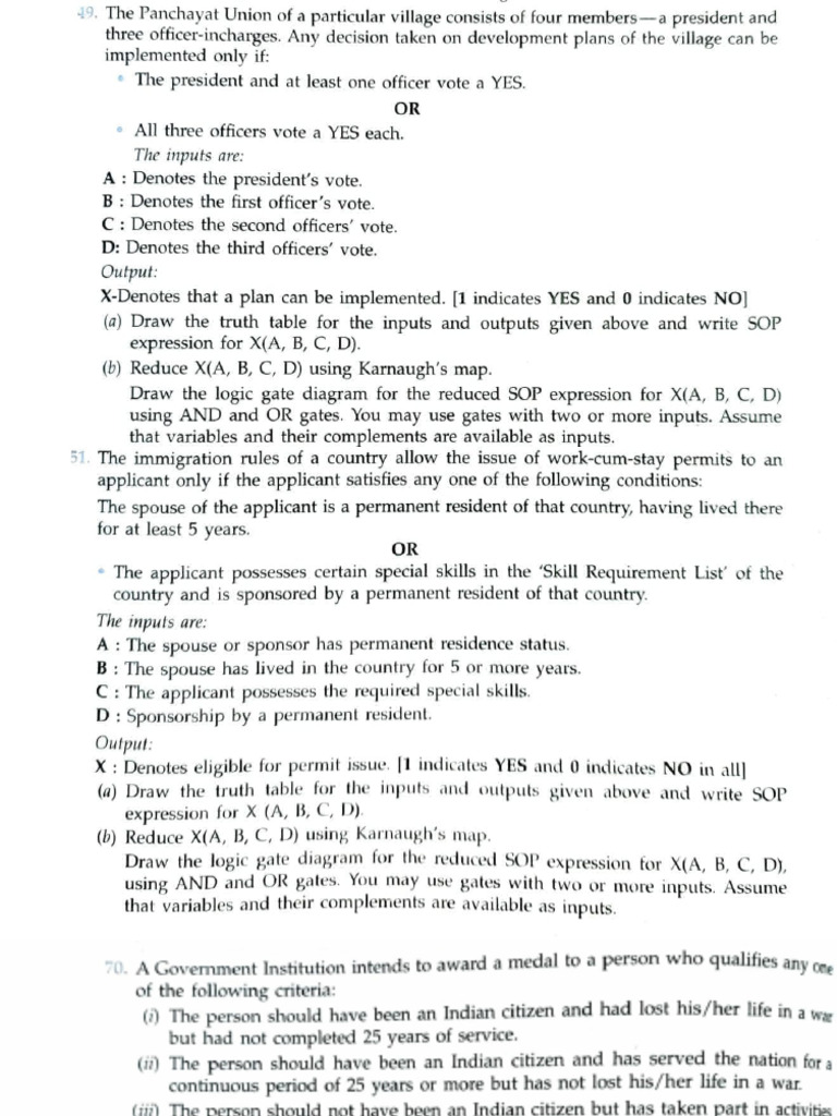 PL & Boolean Algebra Practice Question | PDF