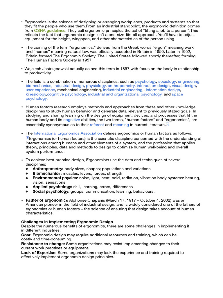 OSHA Guidelines | PDF | Human Factors And Ergonomics