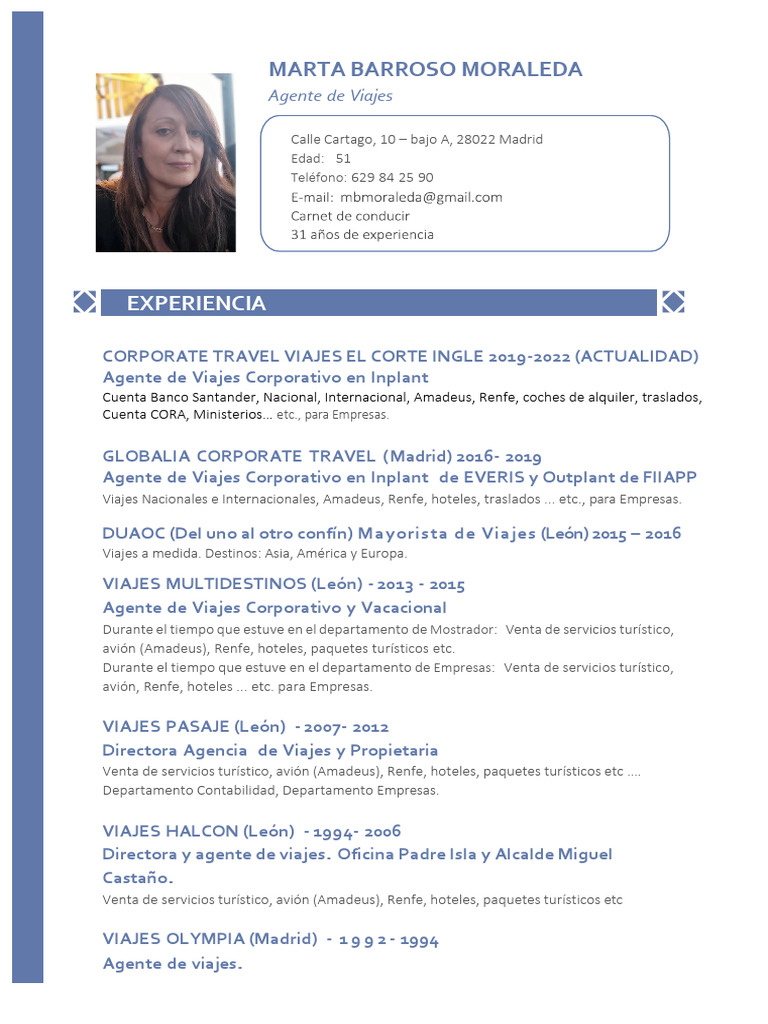 Cv Marta Barroso 2022 | PDF