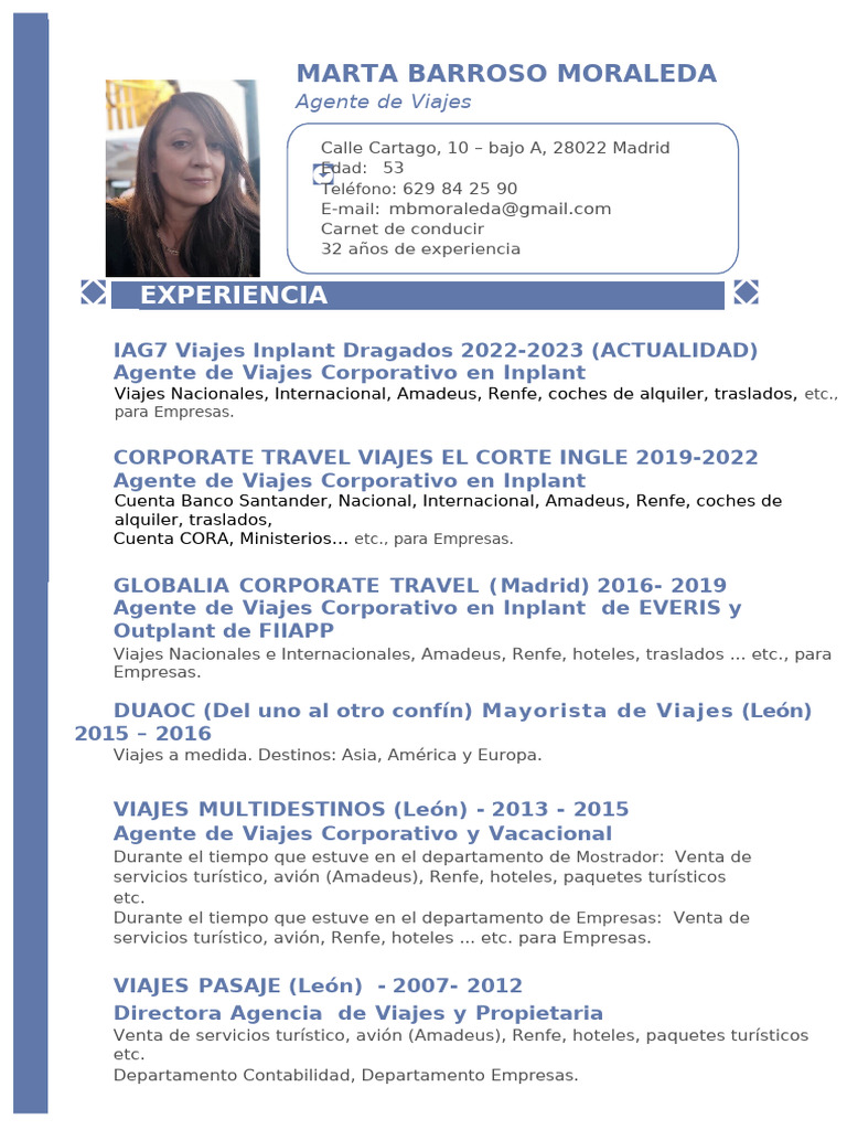 CV Marta Barroso 2023 | PDF