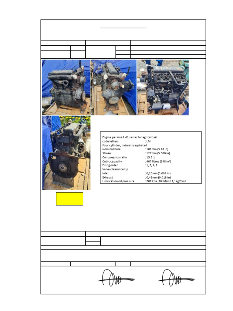 FR Engine Perkins MF440 R1 | PDF