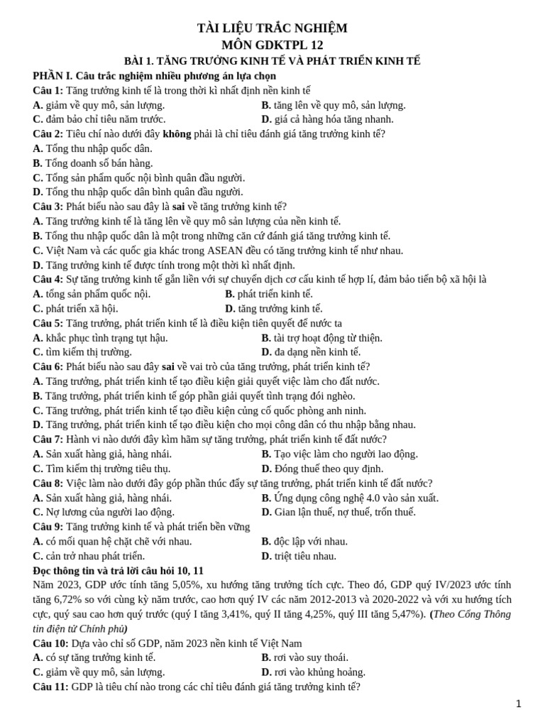 In Cho HS Tai Lieu KT&PL12 | PDF