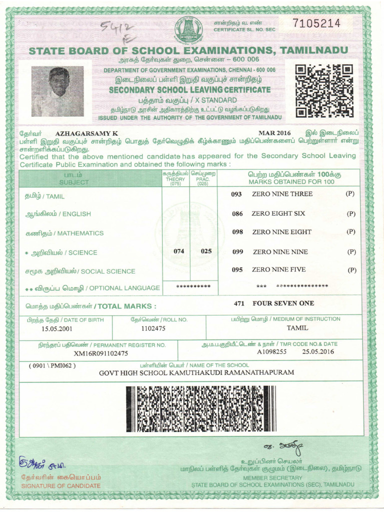 Cbtexam Tenant Aiben Prod - Candidate Documents - AIBEX4293424 - Matriculation - Marksheet ...