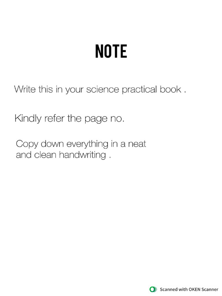 Science Practical Book Answers - X | PDF