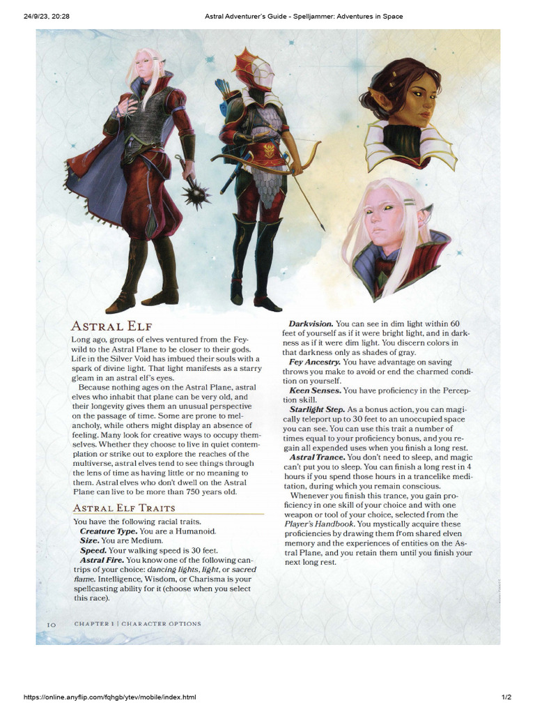 Astral Adventurer’s Guide - Astral Elf | PDF