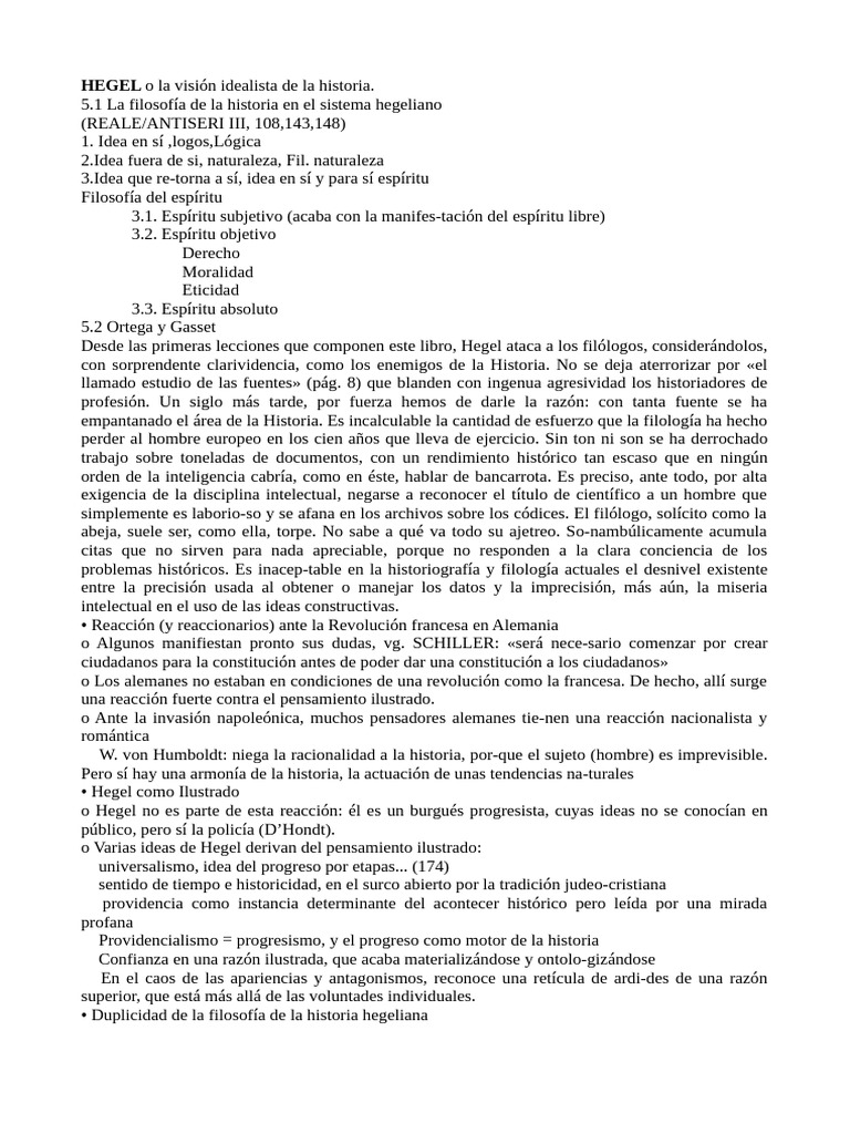 HEGEL Compendio | PDF | Georg Wilhelm Friedrich Hegel | Razón