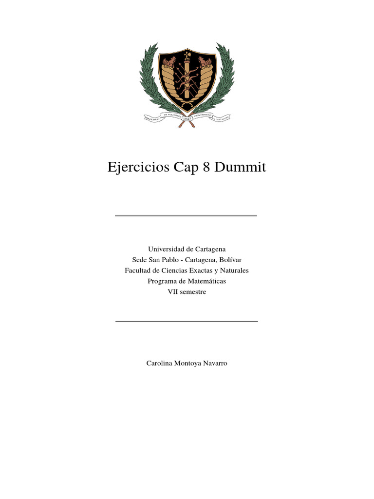 Ejercicios Cap 8 Dummit | PDF | División (Matemáticas) | Conceptos ...
