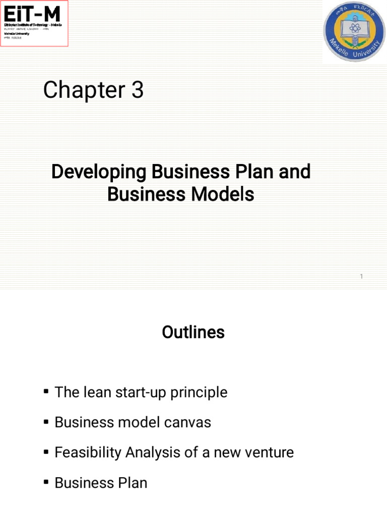 Chapter 03 Developing Business Plan and Business Models Z | PDF | Lean ...