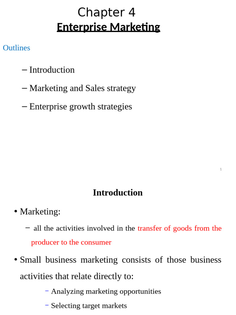 Marketing Strategies for Enterprise Growth | PDF | Marketing | Franchising