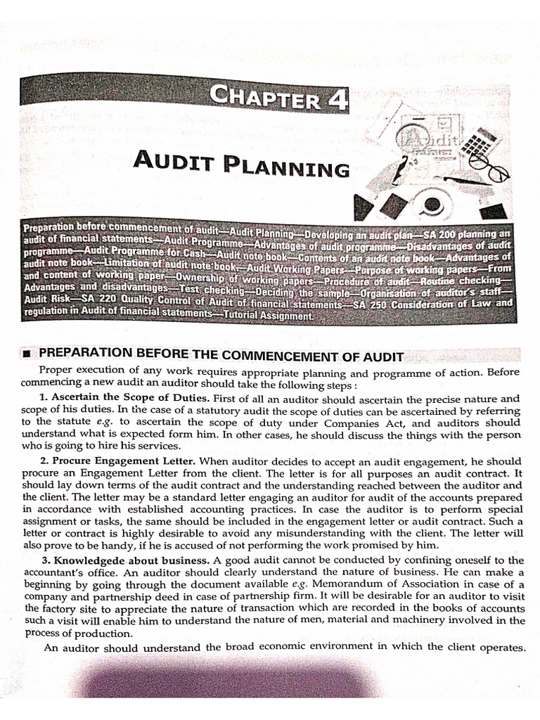 Auditing ch4 | PDF