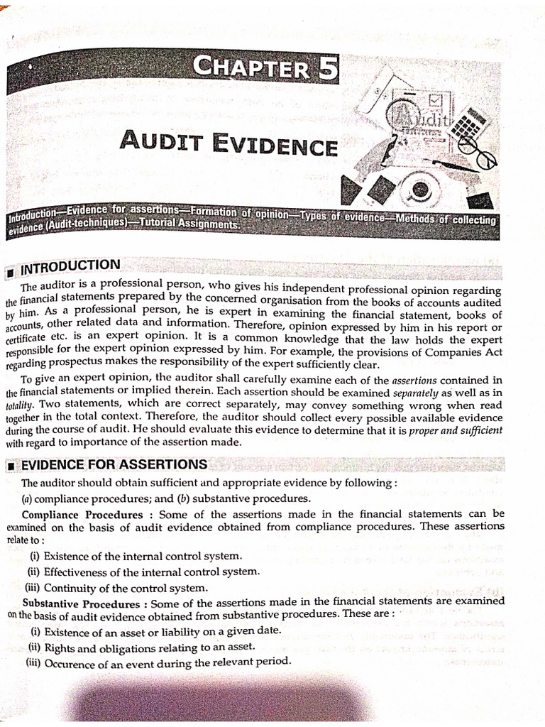 Auditing ch5 | PDF