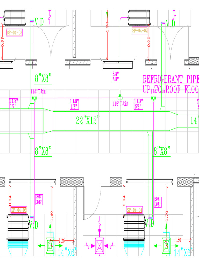 HVAC ELEMENTARY BUILDING SHOPDRAWING 01-Model | PDF