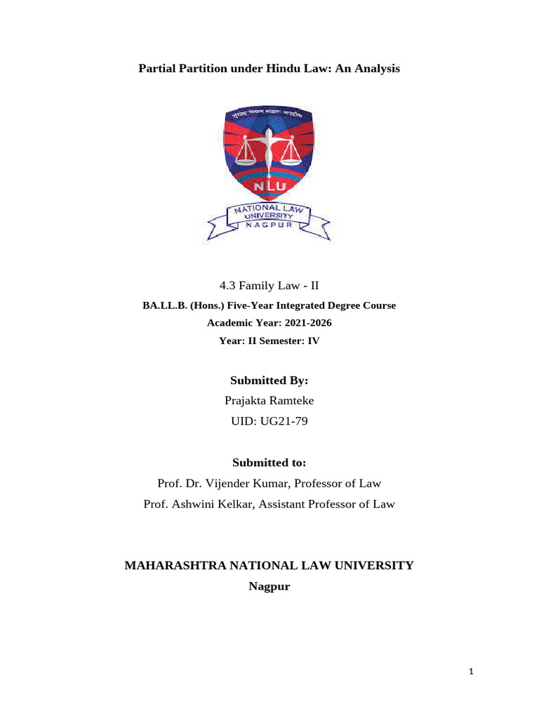 4.3 Family Law - II | PDF | Scalability | Concurrent Estate