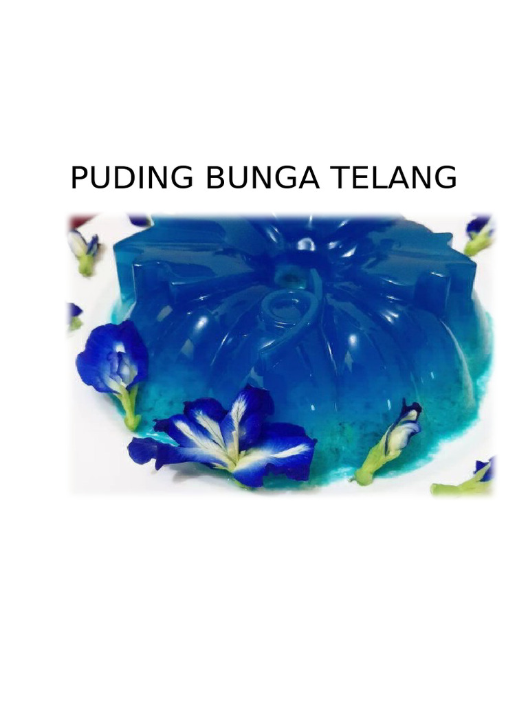 Puding Bunga Telang | PDF