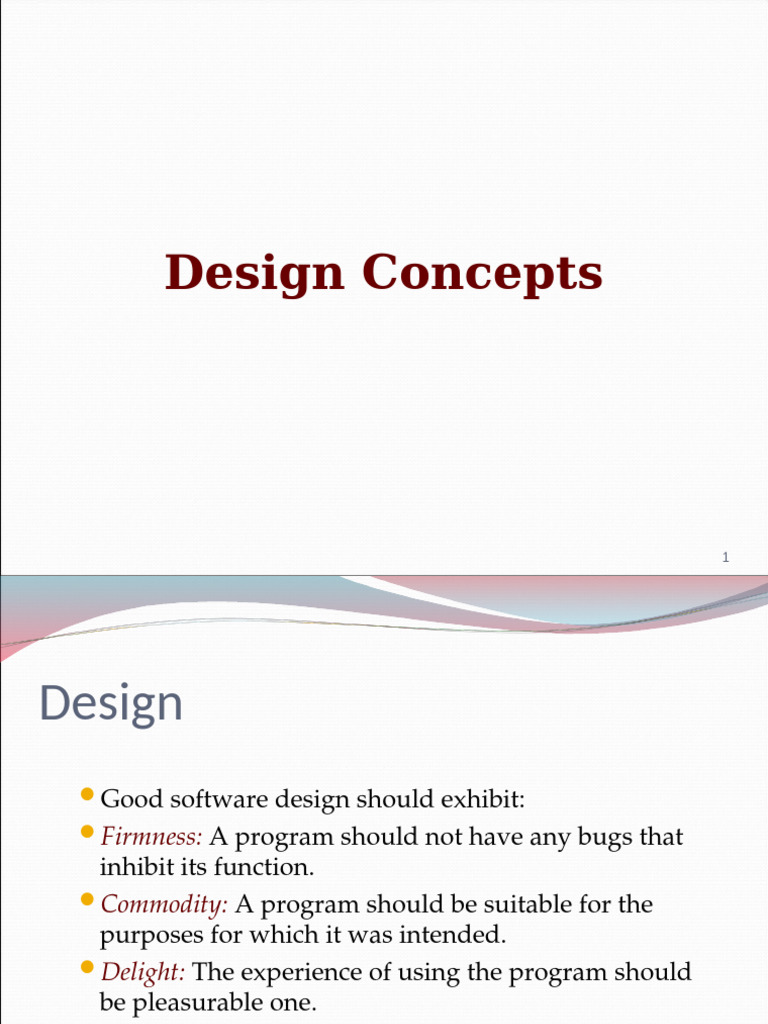 Software Engineering Design Concepts Pdf Class Computer Programming Abstraction 7026