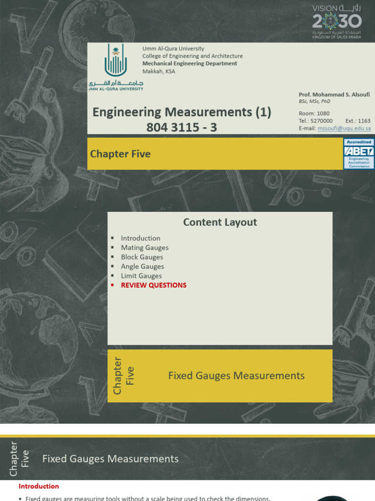 Fixed Gauges in Measurement Engineering | PDF | Engineering Tolerance