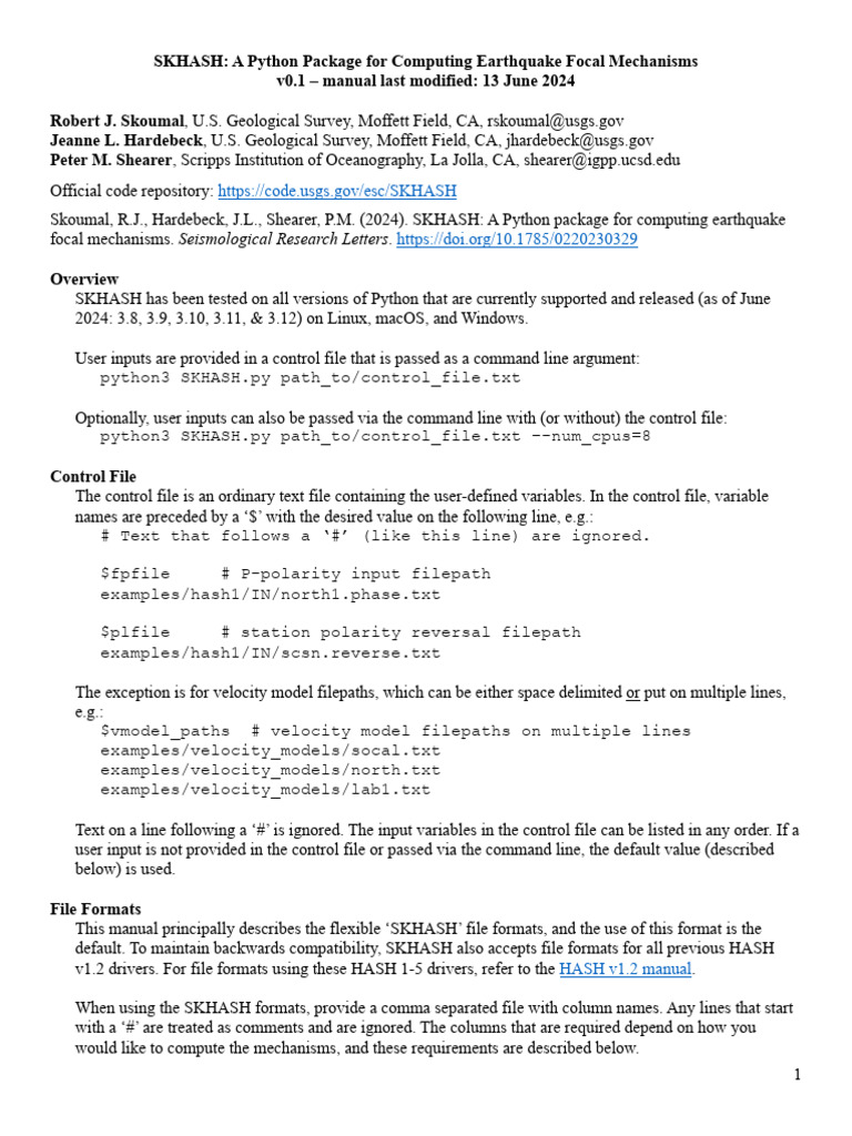 Skhash Manual Pdf Computer File Azimuth