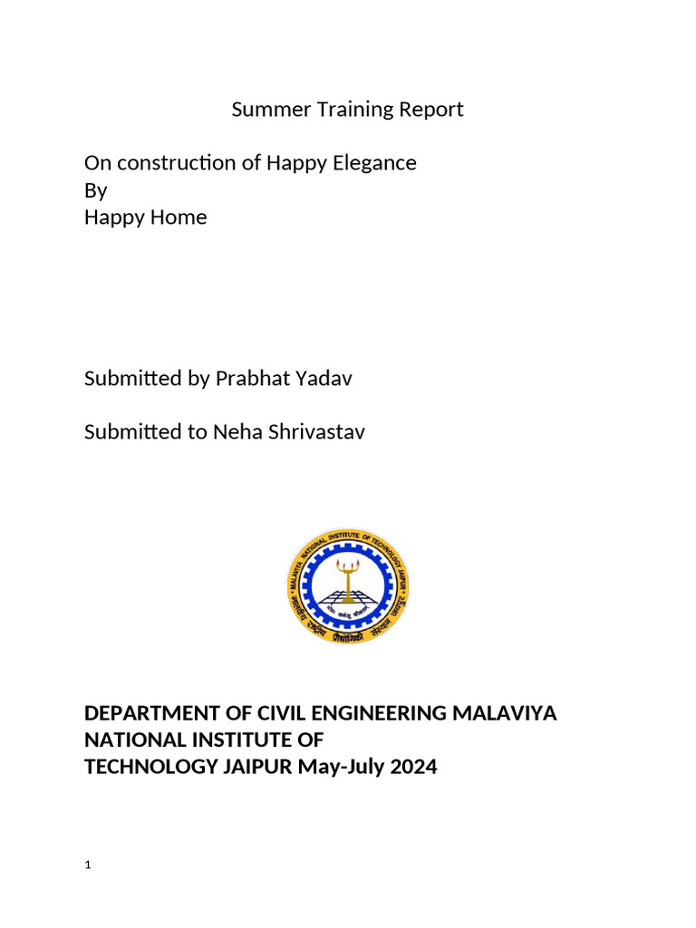 Summer Training Report | PDF | Foundation (Engineering) | Deep Foundation