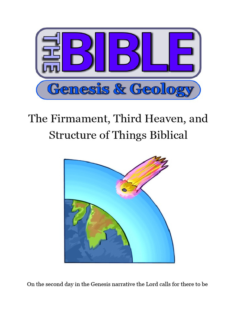 The Firmament, Third Heaven, and Structure of Things Biblical | PDF ...