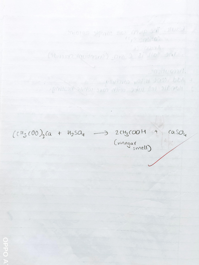 Calcium Acetate Salt Analysis | PDF | Salt (Chemistry) | Chemical ...