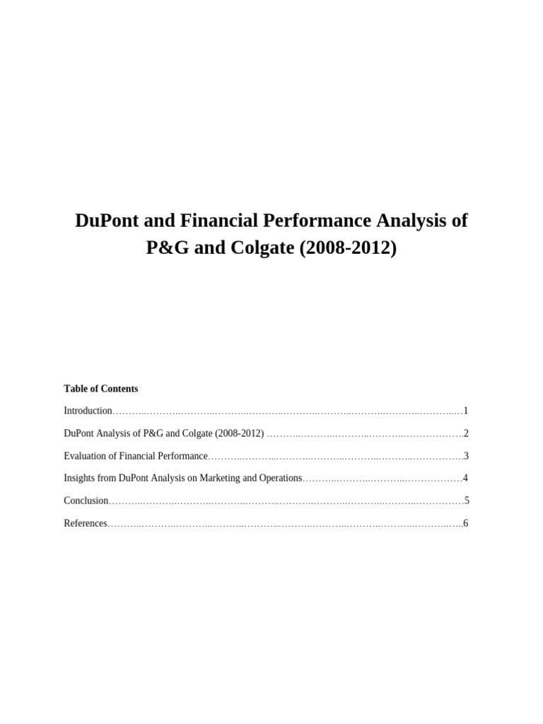 DuPont and Financial Performance Analysis | PDF | Price–Earnings Ratio ... DuPont and Financial Performance Analysis | PDF | Price–Earnings Ratio ...