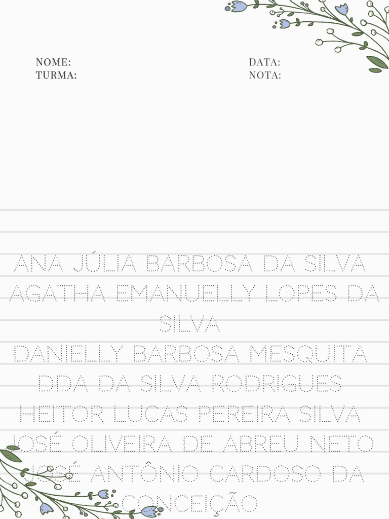 Bicolor Tracejar Letras Fundamental Folha de Atividades - 20241025 ...