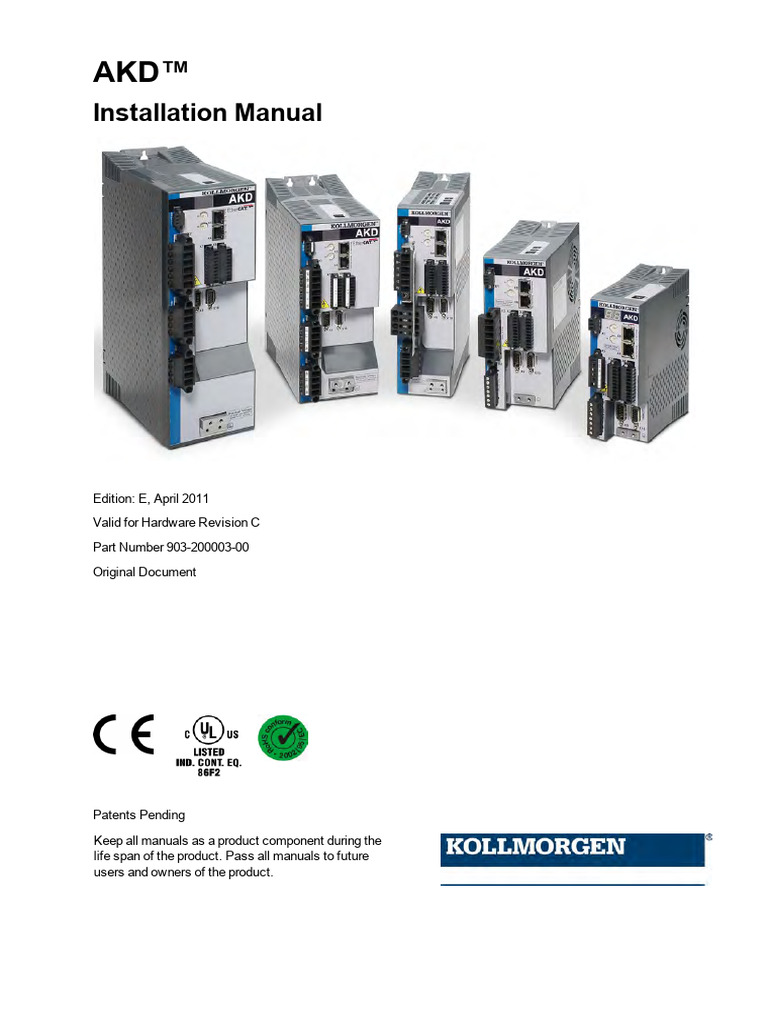 AKD Installation Guide en Rev E 2011 | PDF | Electromagnetic Compatibility | Fuse (Electrical)