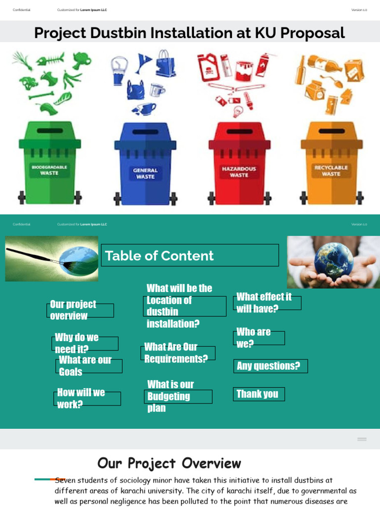 Project Proposal | PDF | Waste Management | Waste