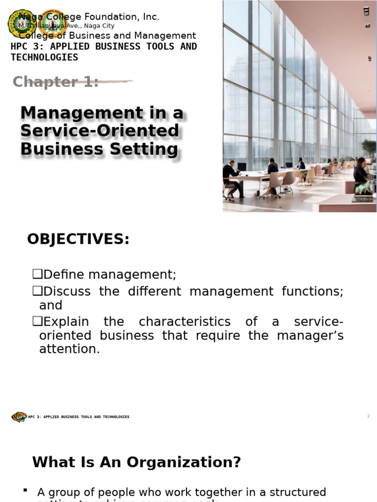Chapter 1 Management in Service Oriented Revised | PDF | Decision Making | Business Process