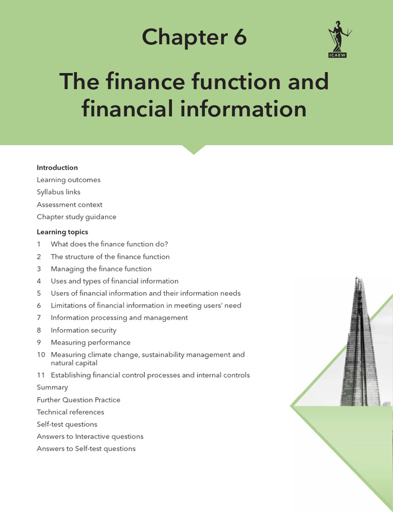 Understanding the Finance Function | PDF | Information | Equity (Finance)
