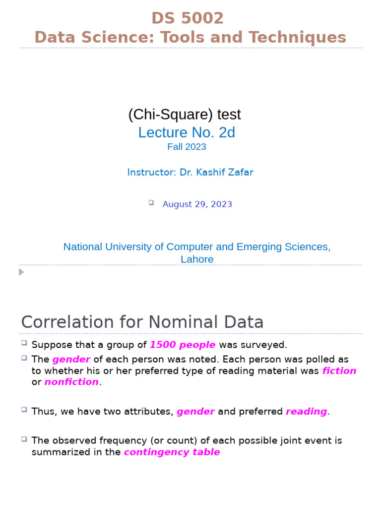 Nominal Data Correlation Analysis | PDF | Chi Squared Test ...