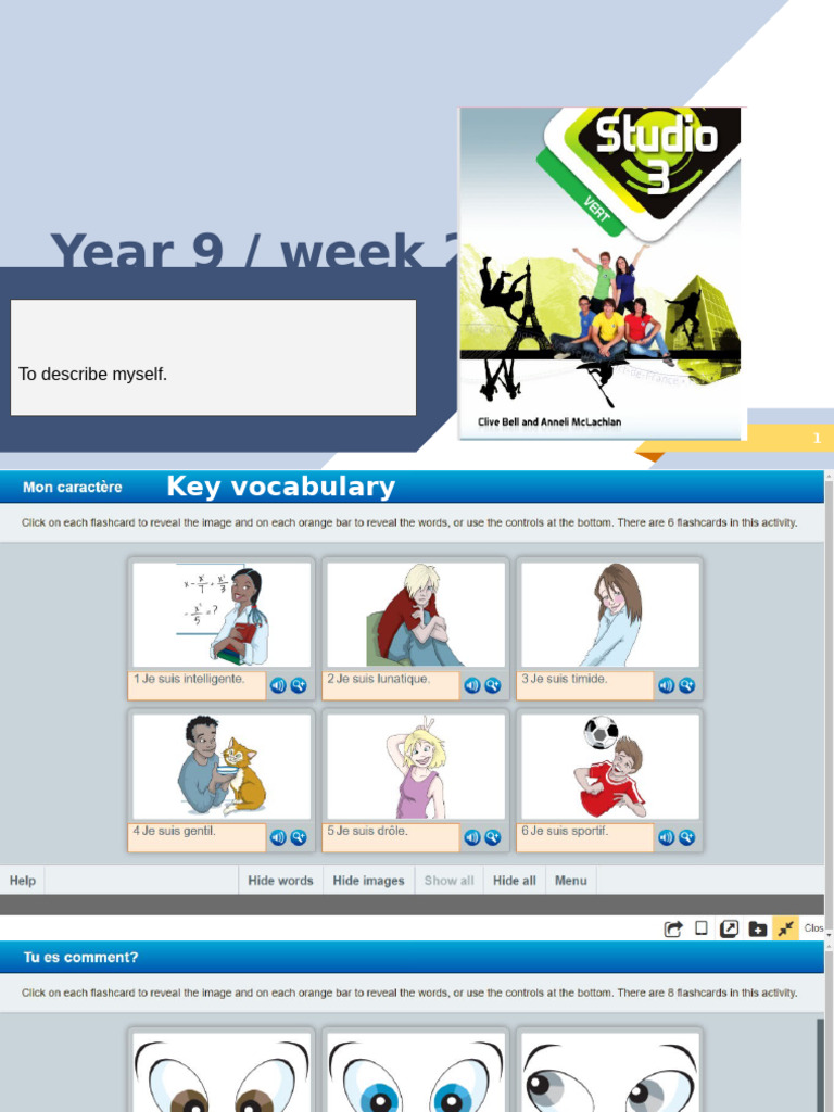 Year 9 French Week 2 | PDF