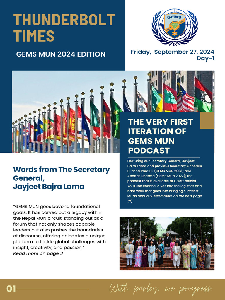 GEMS MUN 24 Day 1 1 | PDF | International Relations