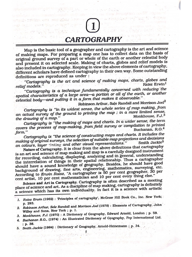 Cartography I | PDF