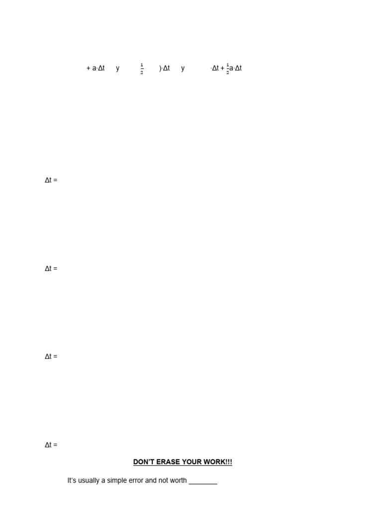 2a) Free Fall Practice Problems (FF-WS#1) | PDF
