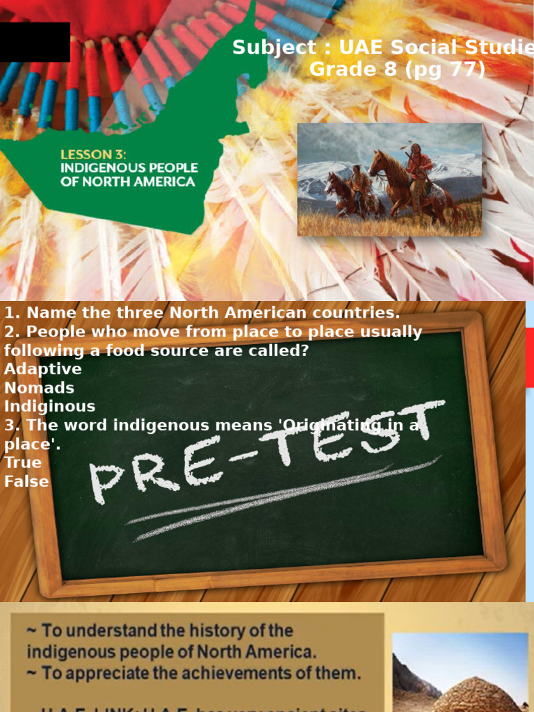 Grade 8 Term 2 Unit 3 Lesson 2 (Indeginous People of North America ...